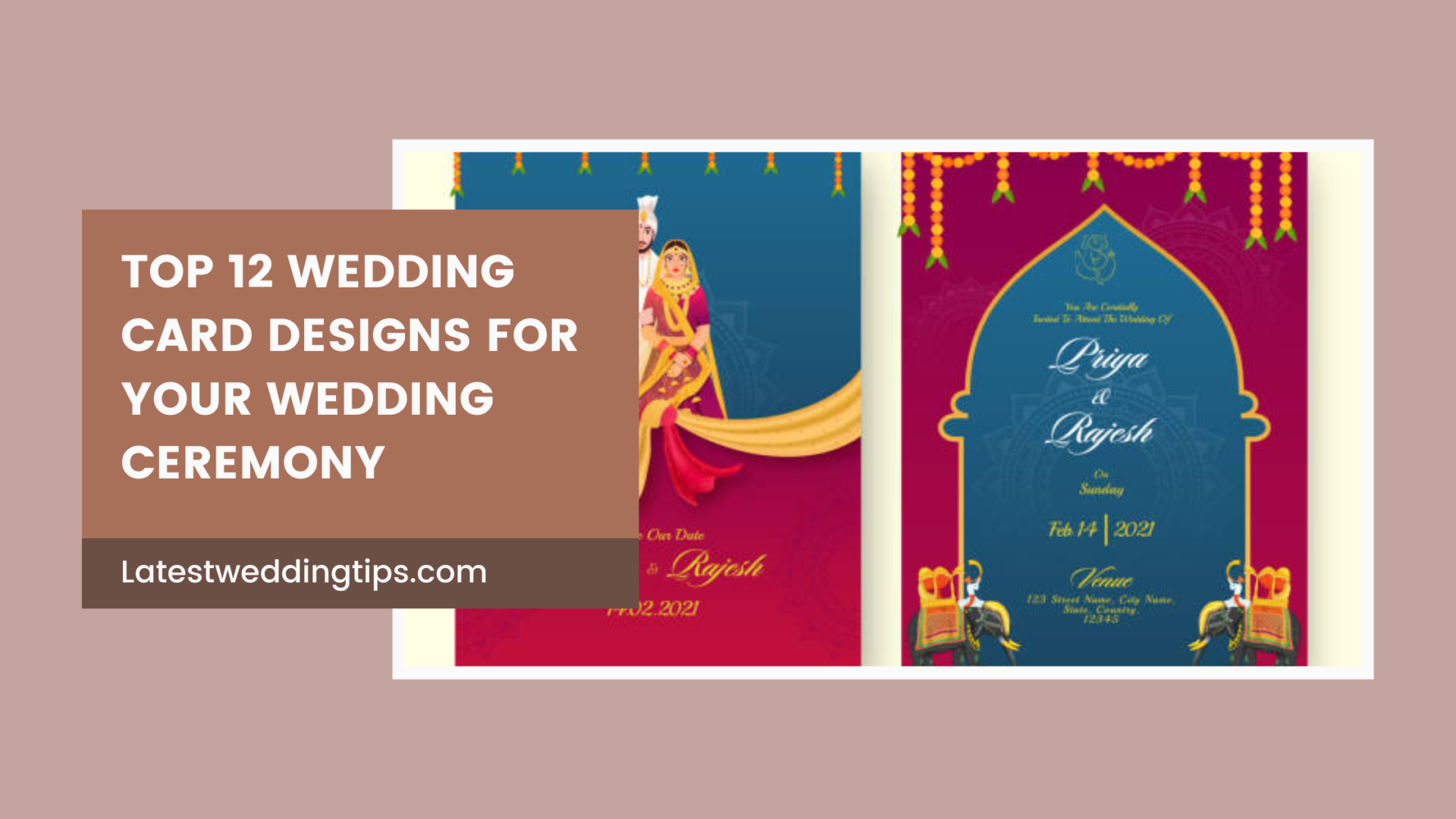Top 12 Wedding Card Designs for your wedding ceremony | Latest Wedding Tips